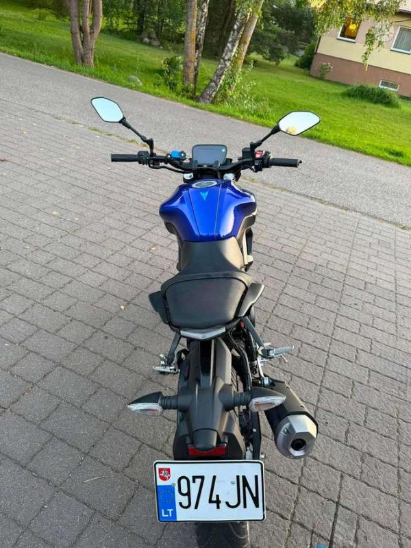 Blue Yamaha MT 125 2024 in Vilnius, with an engine capacity of 0.13 L and mileage of 15 thousand km for 3850 €, photo 8 on AUTOMOTO.COM.LV