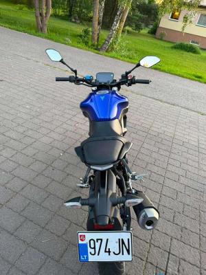 Blue Yamaha MT 125 2024 in Vilnius, with an engine capacity of 0.13 L and mileage of 15 thousand km for 3850 €, photo 9 on AUTOMOTO.COM.LV