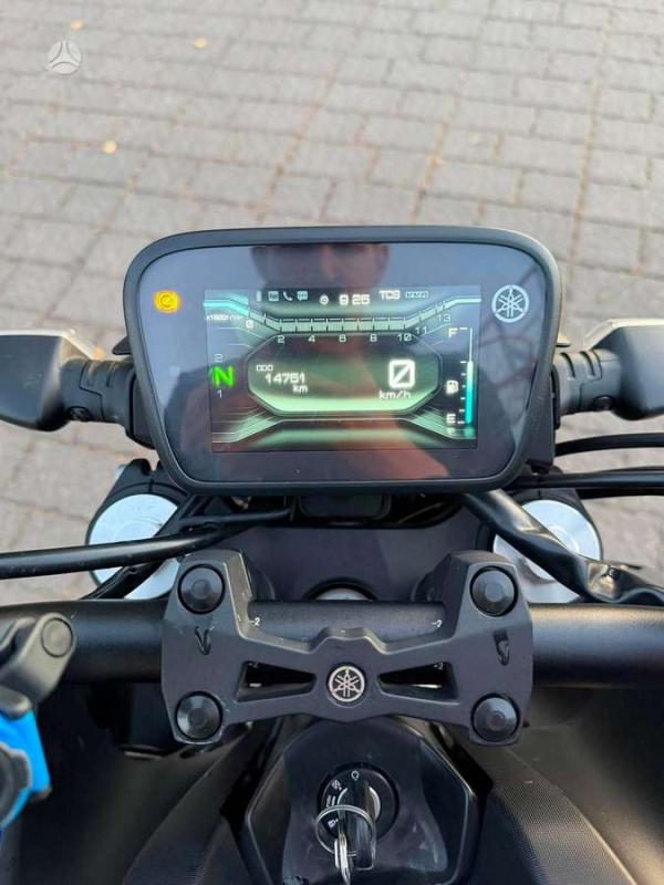 Blue Yamaha MT 125 2024 in Vilnius, with an engine capacity of 0.13 L and mileage of 15 thousand km for 3850 €, photo 9 on AUTOMOTO.COM.LV