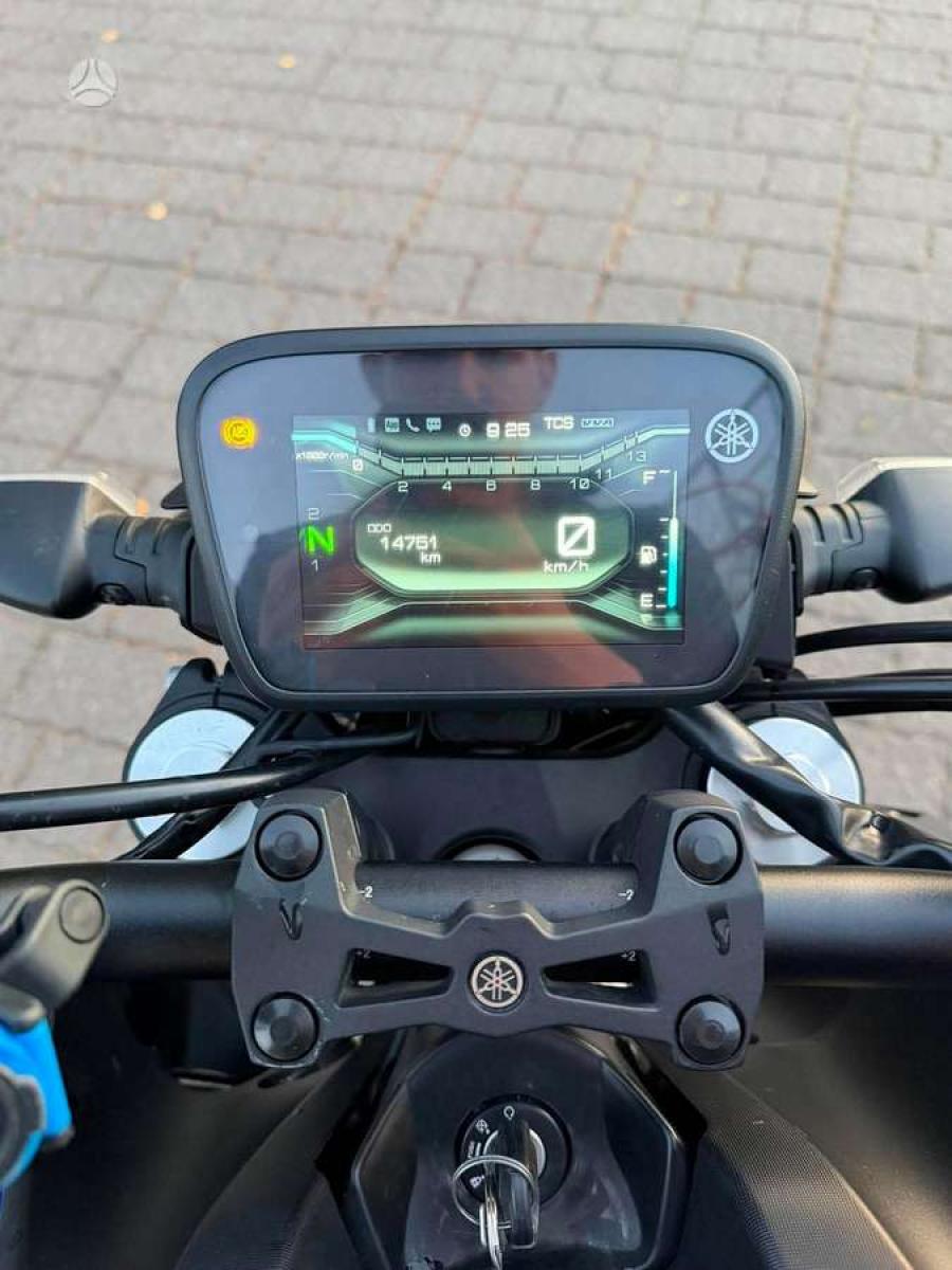 Blue Yamaha MT 125 2024 in Vilnius, with an engine capacity of 0.13 L and mileage of 15 thousand km for 3850 €, photo 10 on AUTOMOTO.COM.LV