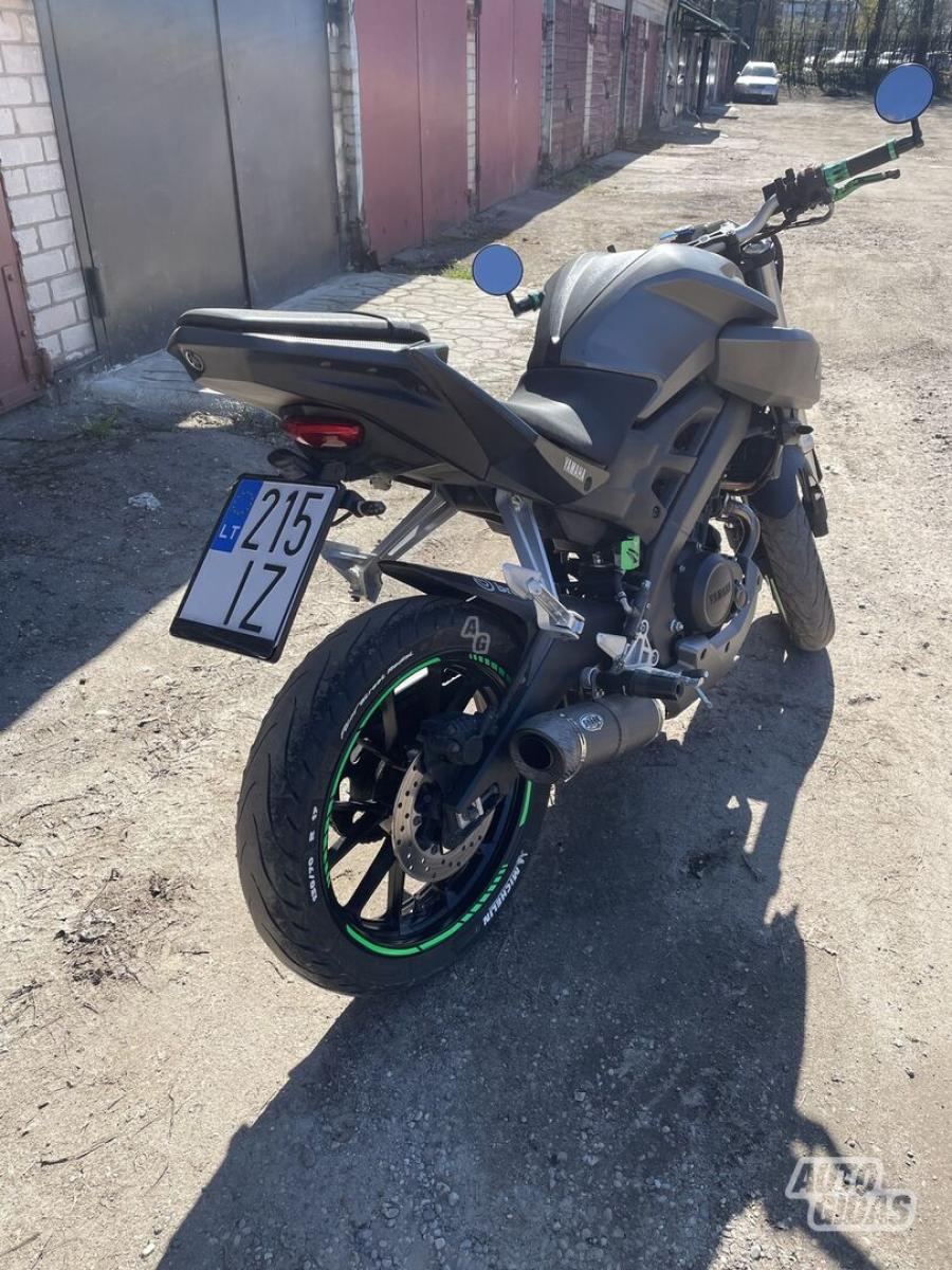 Grey Yamaha MT 125 2014 in Kaunas, with an engine capacity of 0.13 L and mileage of 31 thousand km for 2000 €, photo 4 on AUTOMOTO.COM.LV