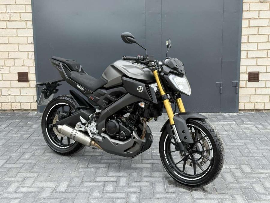 Grey Yamaha MT 125 2015 in Vilkaviskis, with an engine capacity of 0.13 L and mileage of 21 thousand km for 2400 €, photo 1 on AUTOMOTO.COM.LV