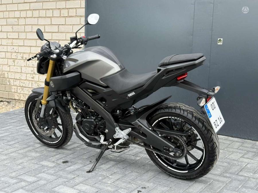 Grey Yamaha MT 125 2015 in Vilkaviskis, with an engine capacity of 0.13 L and mileage of 21 thousand km for 2400 €, photo 15 on AUTOMOTO.COM.LV