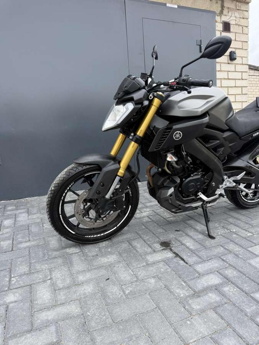 Grey Yamaha MT 125 2015 in Vilkaviskis, with an engine capacity of 0.13 L and mileage of 21 thousand km for 2400 €, photo 19 on AUTOMOTO.COM.LV