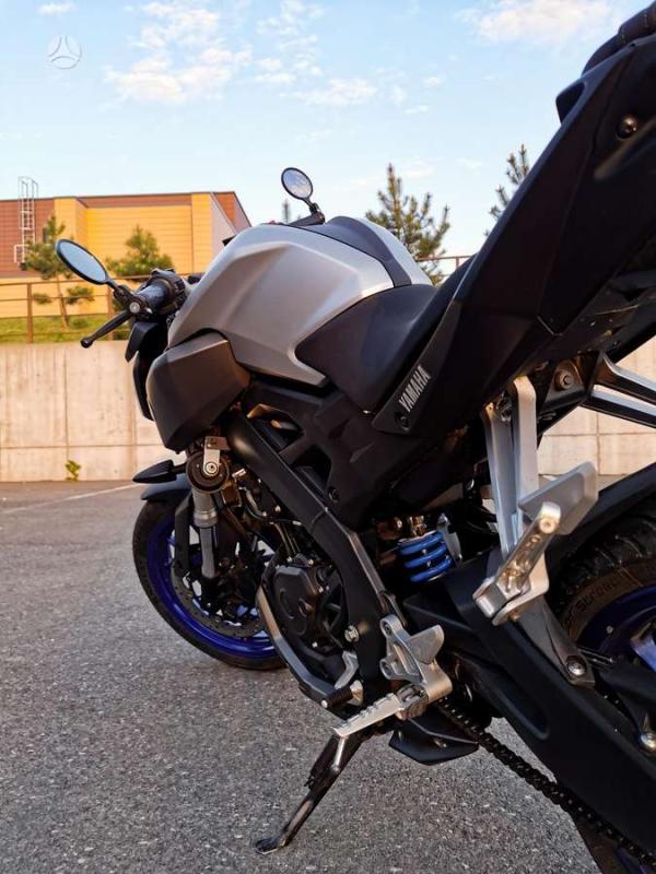 Pelēks Yamaha MT 125 2016 Anykščiai, ar dzinēja tilpumu 0.13 L un nobraukumu 32 tūkst. km par 3100 €, foto 3 vietnē AUTOMOTO.COM.LV