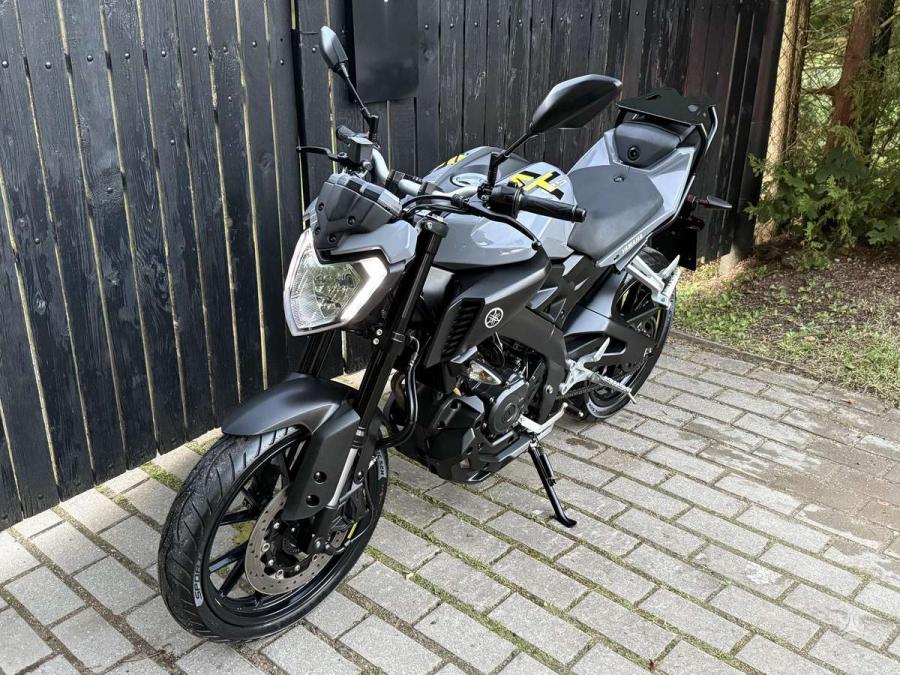 Grey Yamaha MT 125 2016 in Prienai, with an engine capacity of 0.13 L and mileage of 16 thousand km for 2650 €, photo 10 on AUTOMOTO.COM.LV