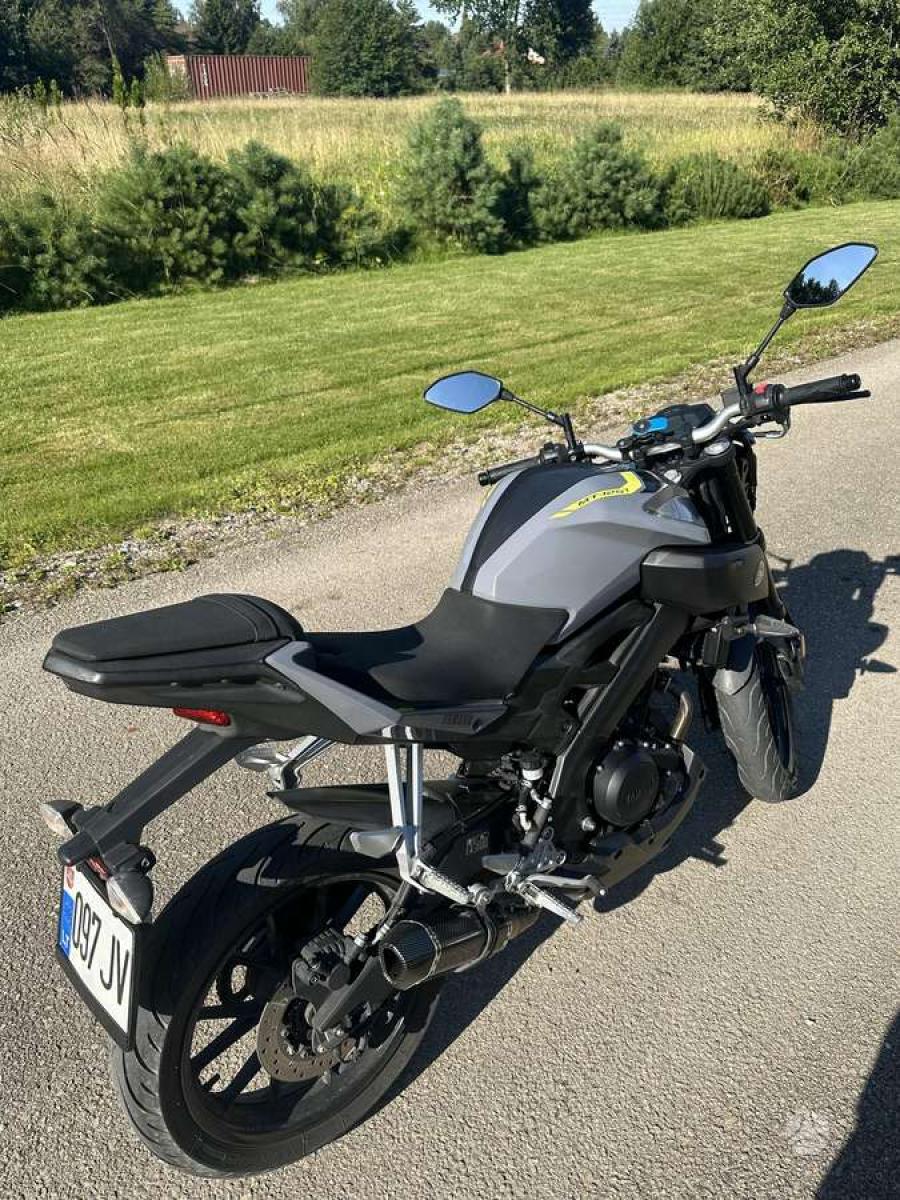 Grey Yamaha MT 125 2017 in Klaipeda, with an engine capacity of 0.13 L and mileage of 31 thousand km for 2800 €, photo 4 on AUTOMOTO.COM.LV
