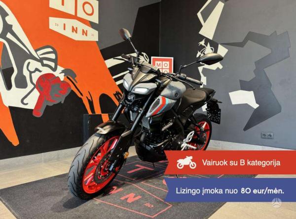 Серый Ямаха MT 125 2021 в Вильнюс, объемом двигателя 0.13 л и пробегом 4 тыс. км за 3999 €, фото 1 на AUTOMOTO.COM.LV