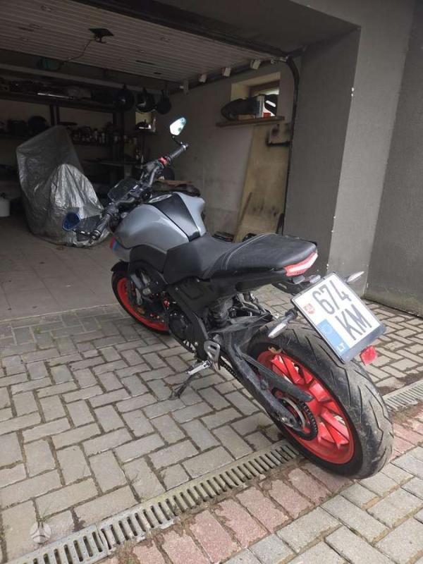 Pelēks Yamaha MT 125 2021 Klaipėda, ar dzinēja tilpumu 0.13 L un nobraukumu 12 tūkst. km par 3650 €, foto 4 vietnē AUTOMOTO.COM.LV