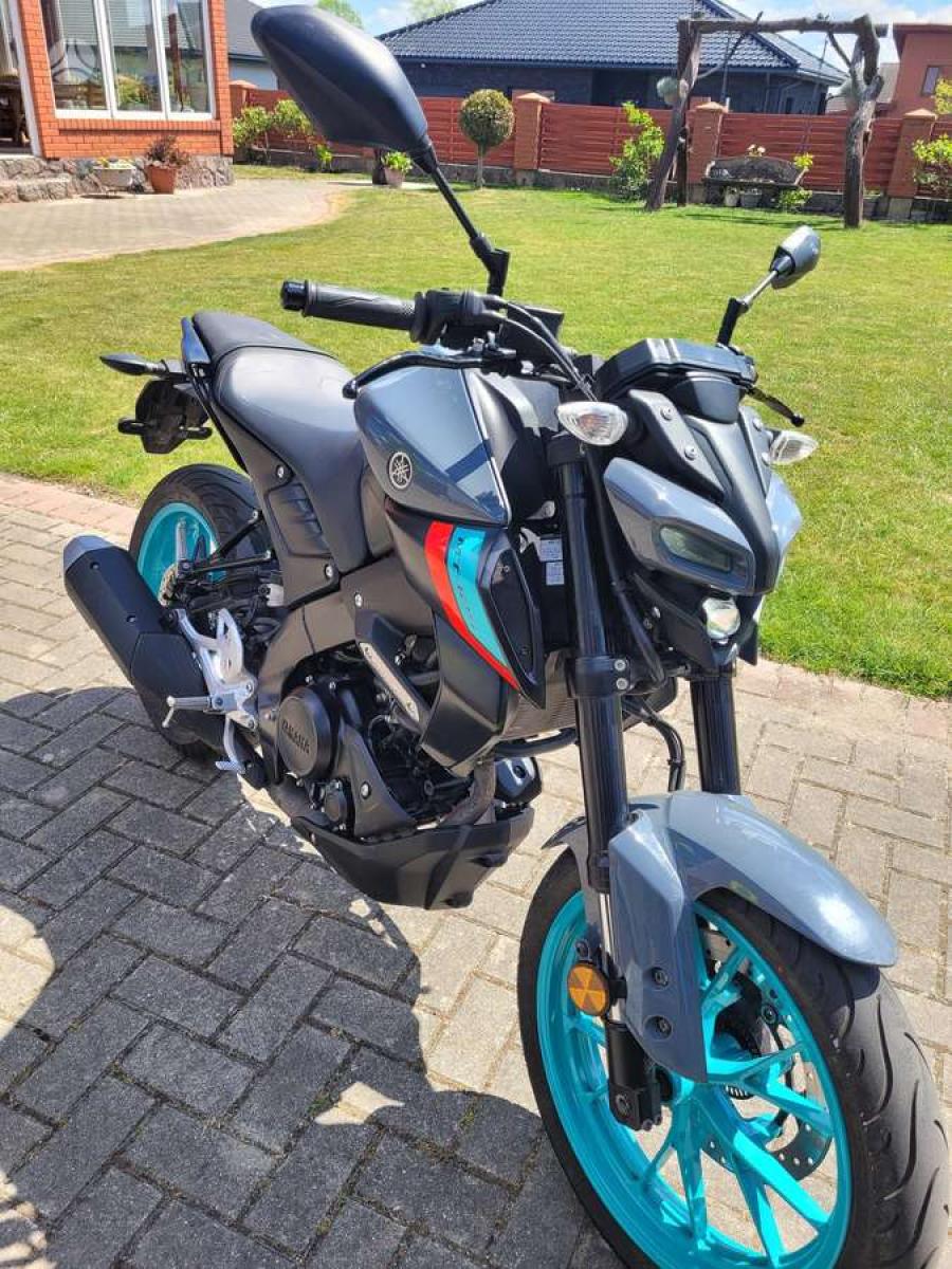 Grey Yamaha MT 125 2023 in Gargzdai, with an engine capacity of 0.13 L and mileage of 9 thousand km for 3750 €, photo 1 on AUTOMOTO.COM.LV