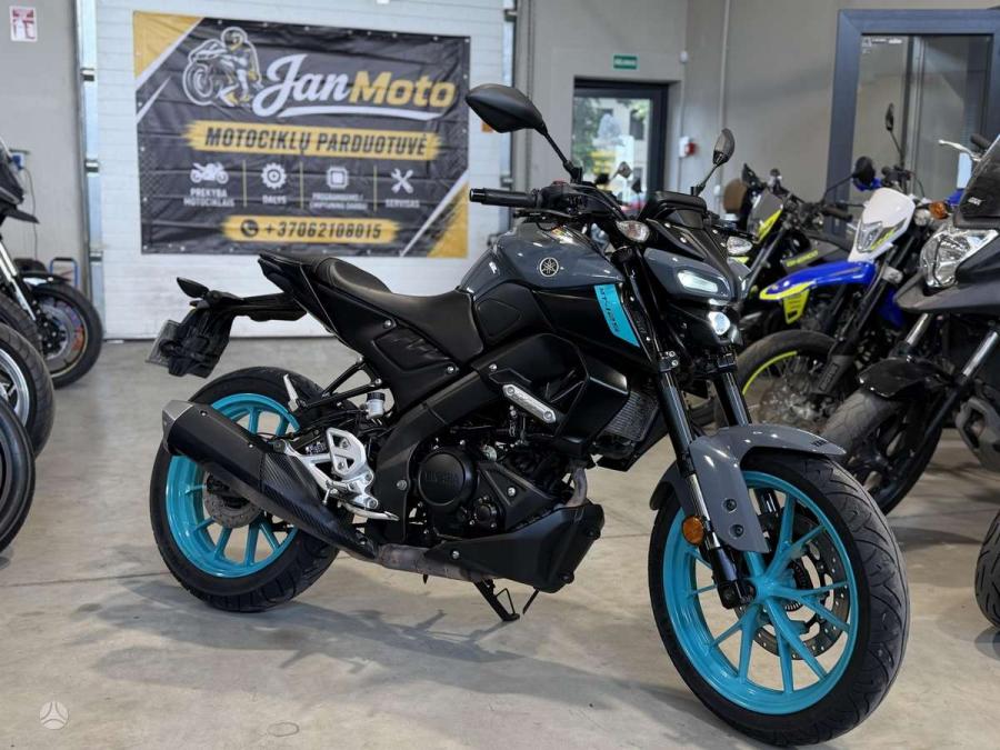 Pelēks Yamaha MT 125 2023 Šauļi, ar dzinēja tilpumu 0.13 L un nobraukumu 10 tūkst. km par 3890 €, foto 1 vietnē AUTOMOTO.COM.LV