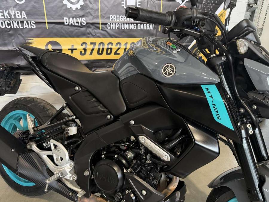 Pelēks Yamaha MT 125 2023 Šauļi, ar dzinēja tilpumu 0.13 L un nobraukumu 10 tūkst. km par 3890 €, foto 9 vietnē AUTOMOTO.COM.LV