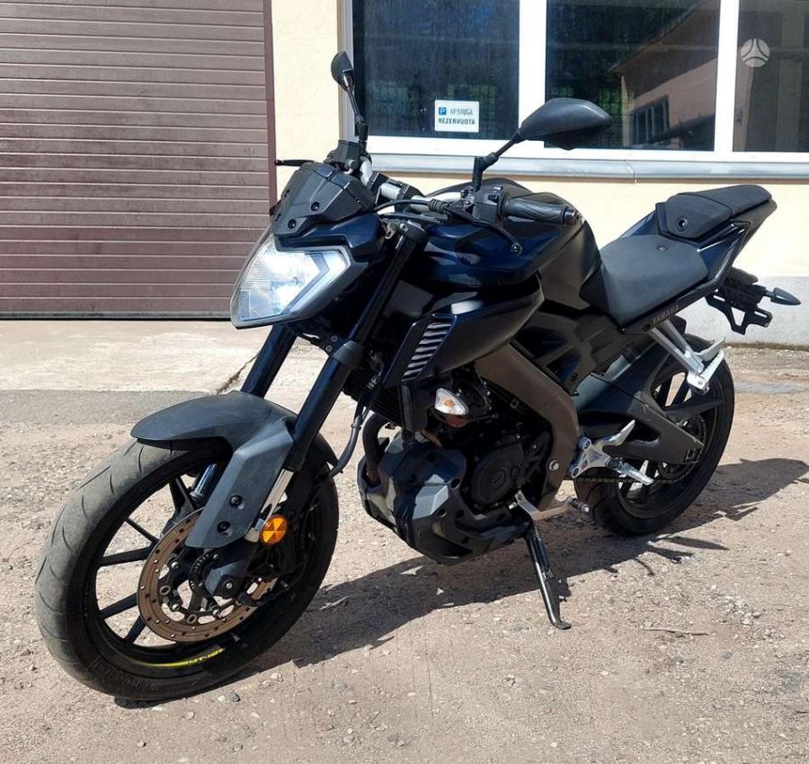 Ямаха MT 125 2016 в Вильнюс, объемом двигателя 0.13 л и пробегом 18 тыс. км за 2150 €, фото 1 на AUTOMOTO.COM.LV
