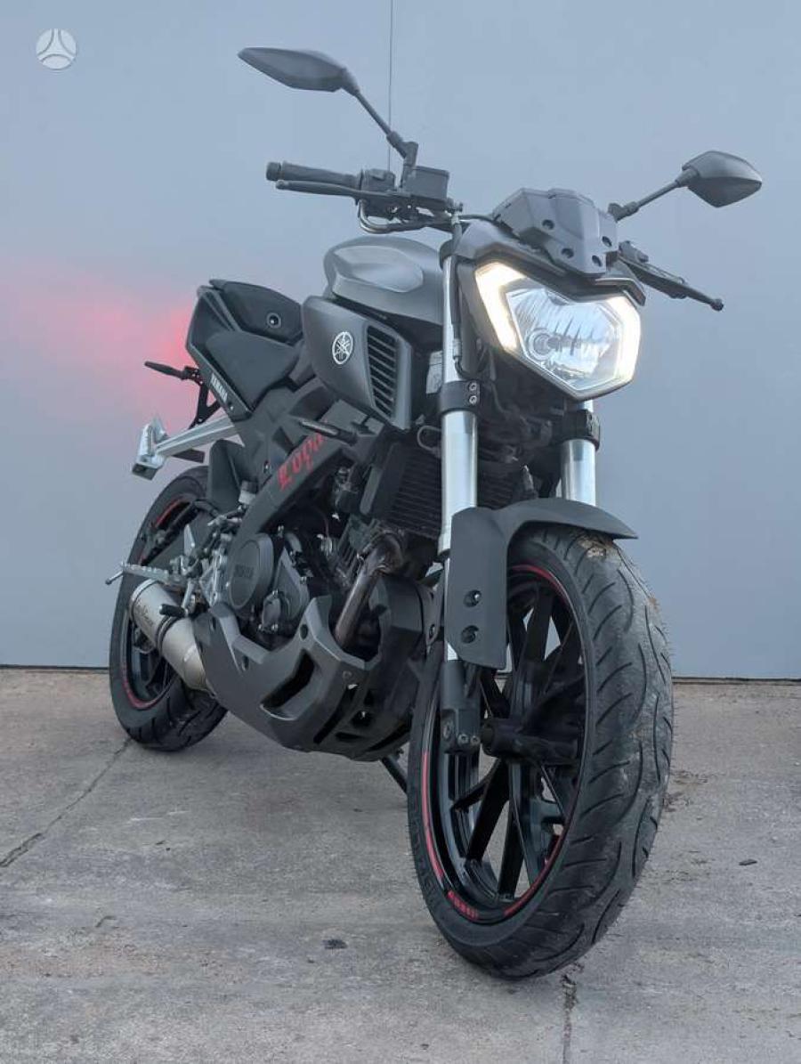 Yamaha MT 125 2016 in Taurage, with an engine capacity of 0.13 L and mileage of 19 thousand km for 2499 €, photo 1 on AUTOMOTO.COM.LV