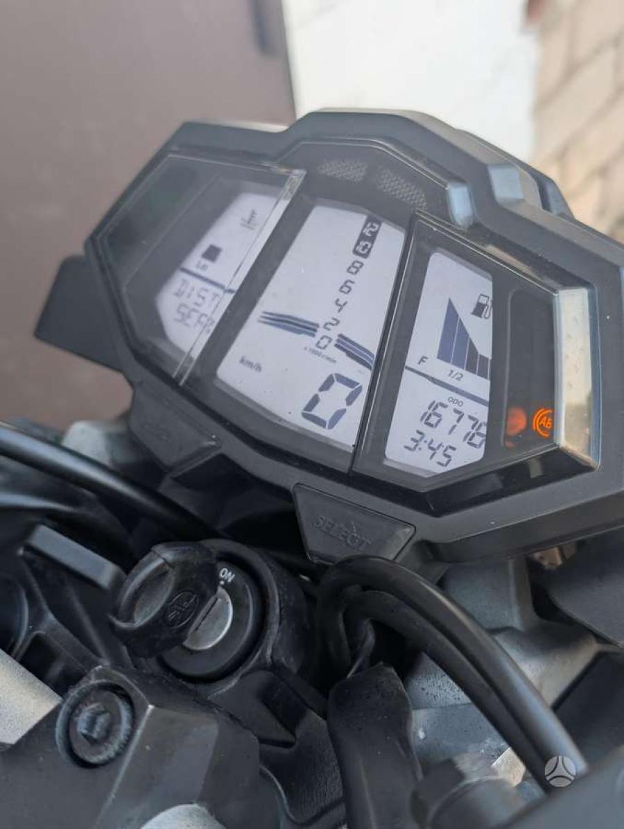 Yamaha MT 125 2016 in Taurage, with an engine capacity of 0.13 L and mileage of 16 thousand km for 2270 €, photo 4 on AUTOMOTO.COM.LV