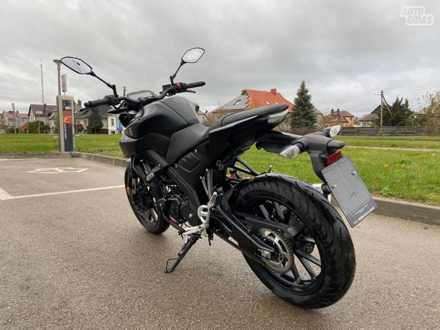 Melns Yamaha MT 2023 Klaipėda, ar dzinēja tilpumu 0.13 L un nobraukumu 1 tūkst. km par 4400 €, foto 8 vietnē AUTOMOTO.COM.LV
