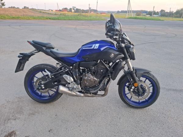 Blue Yamaha MT 2018 in Silale, with an engine capacity of 0.70 L and mileage of 25 thousand km for 4800 €, photo 2 on AUTOMOTO.COM.LV
