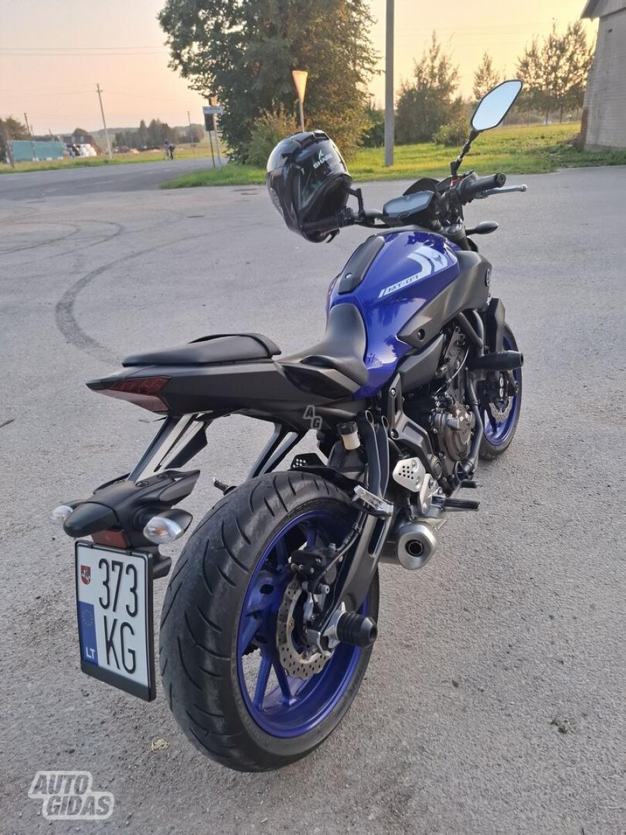 Blue Yamaha MT 2018 in Silale, with an engine capacity of 0.70 L and mileage of 25 thousand km for 4800 €, photo 3 on AUTOMOTO.COM.LV
