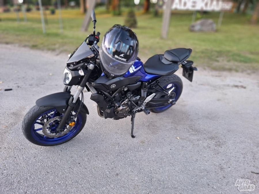 Blue Yamaha MT 2018 in Silale, with an engine capacity of 0.70 L and mileage of 25 thousand km for 4800 €, photo 6 on AUTOMOTO.COM.LV
