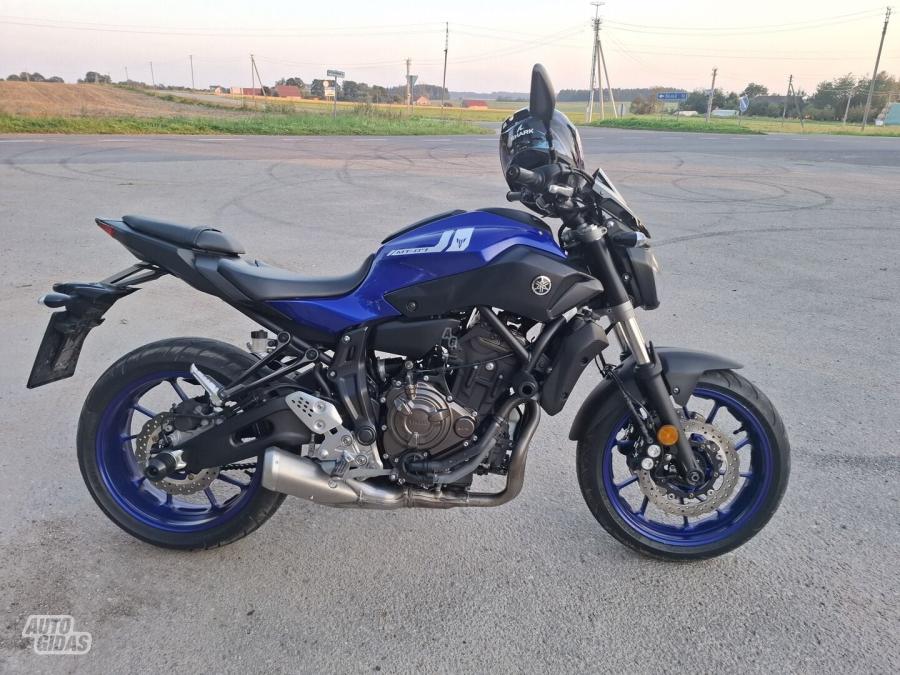 Blue Yamaha MT 2018 in Silale, with an engine capacity of 0.70 L and mileage of 25 thousand km for 4800 €, photo 7 on AUTOMOTO.COM.LV