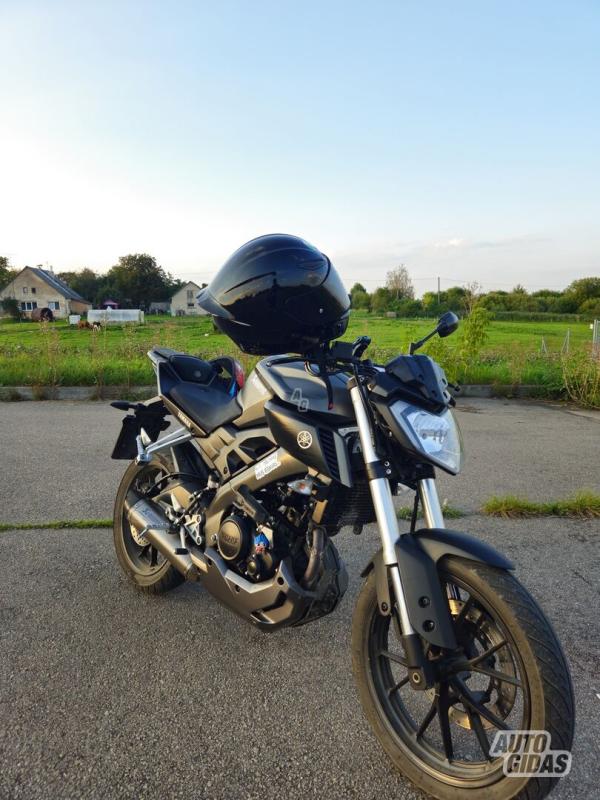Pelēks Yamaha MT 2014 Raseiniai, ar dzinēja tilpumu 0.13 L un nobraukumu 38 tūkst. km par 1850 €, foto 1 vietnē AUTOMOTO.COM.LV