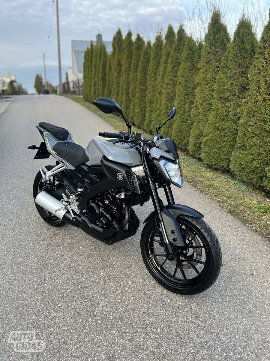 Grey Yamaha MT 2018 in Prienai, with an engine capacity of 0.13 L and mileage of 21 thousand km for 2750 €, photo 1 on AUTOMOTO.COM.LV
