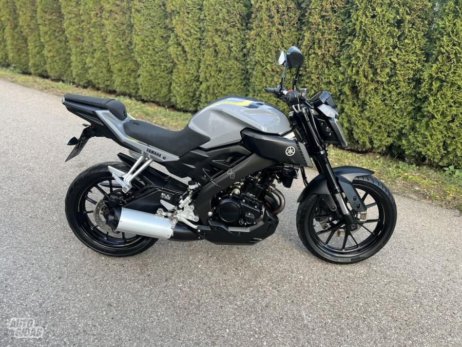 Grey Yamaha MT 2018 in Prienai, with an engine capacity of 0.13 L and mileage of 21 thousand km for 2750 €, photo 3 on AUTOMOTO.COM.LV