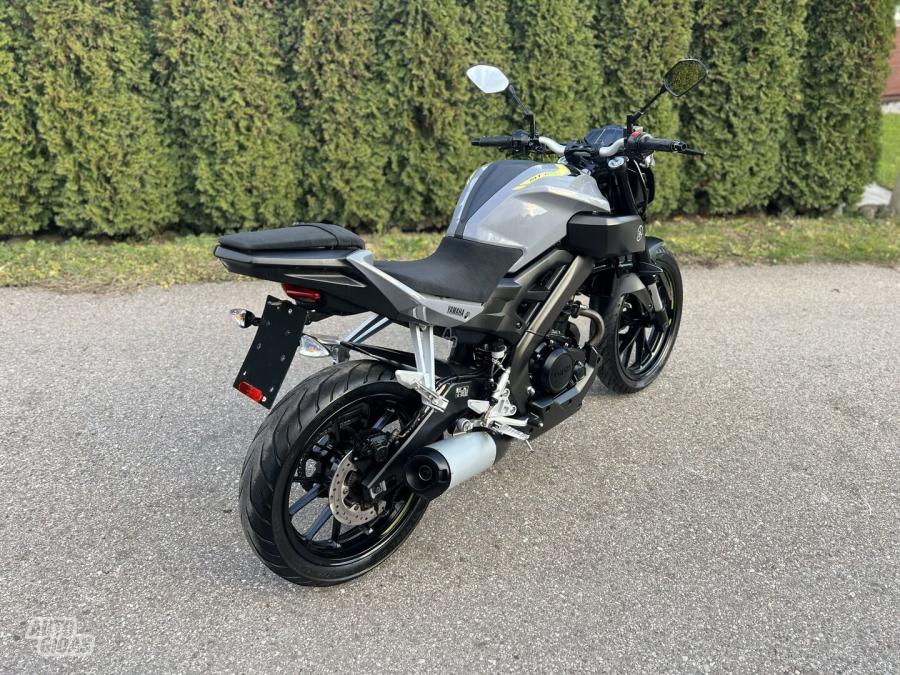Grey Yamaha MT 2018 in Prienai, with an engine capacity of 0.13 L and mileage of 21 thousand km for 2750 €, photo 4 on AUTOMOTO.COM.LV