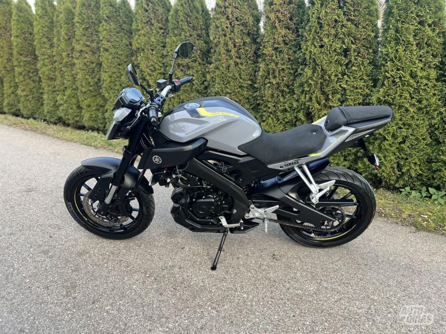 Grey Yamaha MT 2018 in Prienai, with an engine capacity of 0.13 L and mileage of 21 thousand km for 2750 €, photo 15 on AUTOMOTO.COM.LV