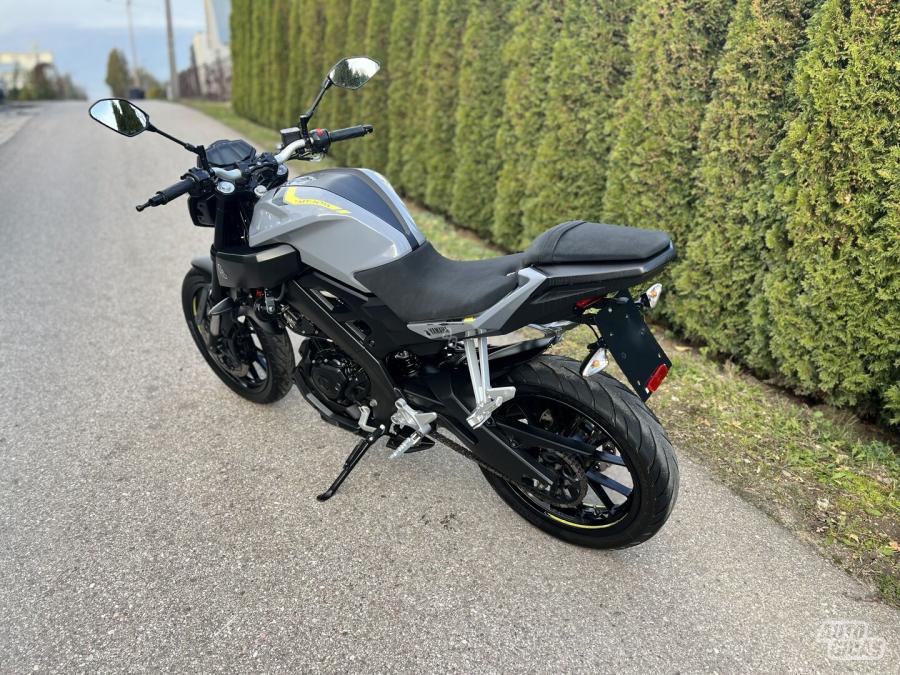 Grey Yamaha MT 2018 in Prienai, with an engine capacity of 0.13 L and mileage of 21 thousand km for 2750 €, photo 16 on AUTOMOTO.COM.LV