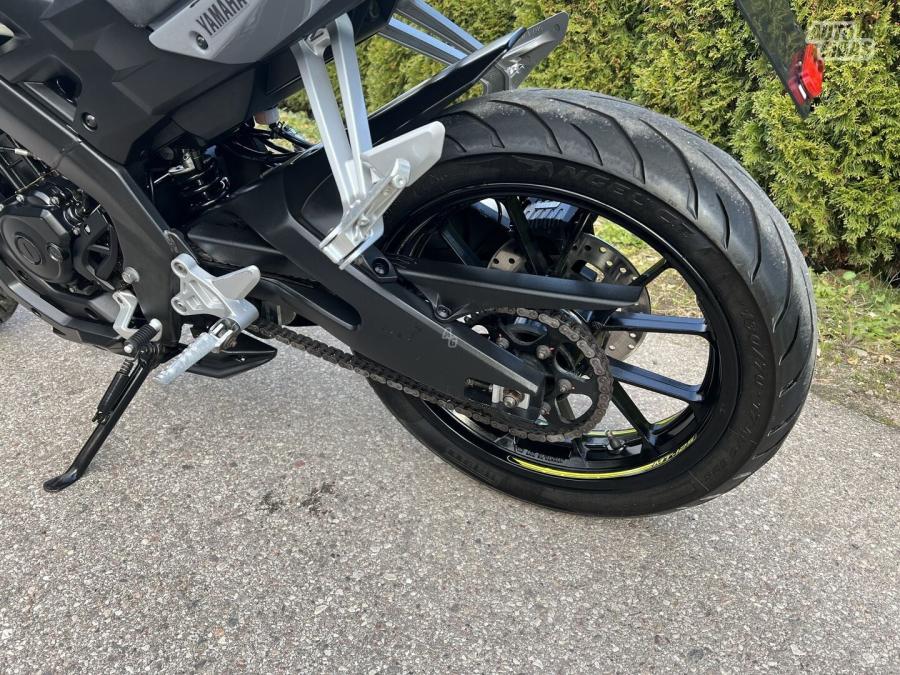 Grey Yamaha MT 2018 in Prienai, with an engine capacity of 0.13 L and mileage of 21 thousand km for 2750 €, photo 17 on AUTOMOTO.COM.LV