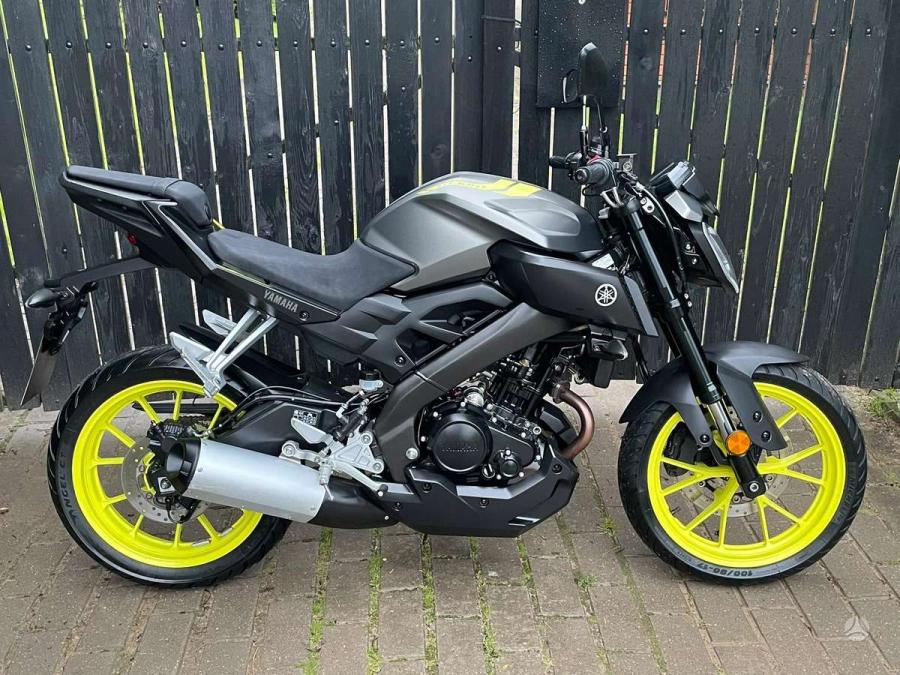 Pelēks Yamaha MT 2018 Prienai, ar dzinēja tilpumu 0.13 L un nobraukumu 12 tūkst. km par 2790 €, foto 7 vietnē AUTOMOTO.COM.LV