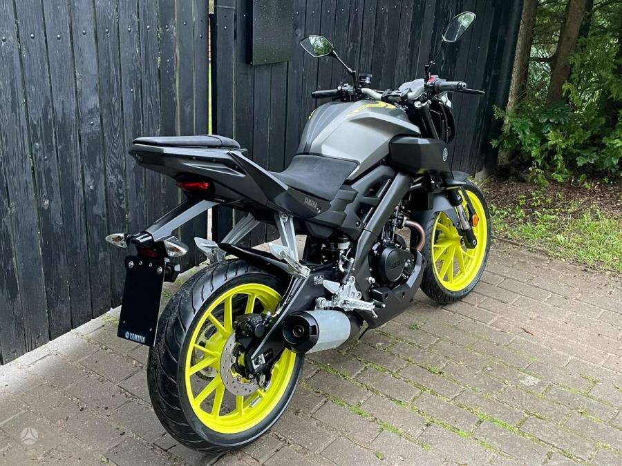 Pelēks Yamaha MT 2018 Prienai, ar dzinēja tilpumu 0.13 L un nobraukumu 12 tūkst. km par 2790 €, foto 8 vietnē AUTOMOTO.COM.LV