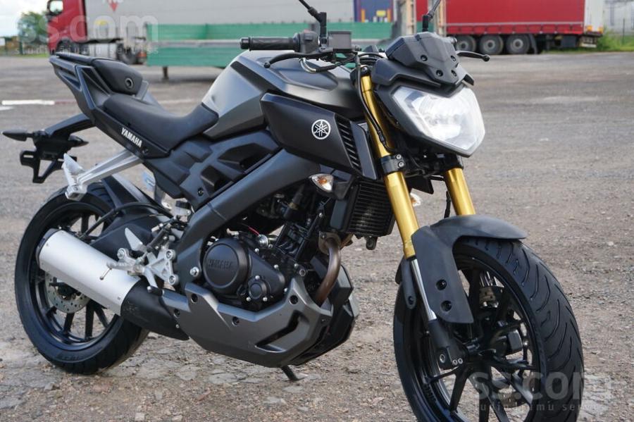 Yamaha MT 2017 in Bauska, with an engine capacity of 0.13 L and mileage of 0 thousand km for 2700 €, photo 7 on AUTOMOTO.COM.LV