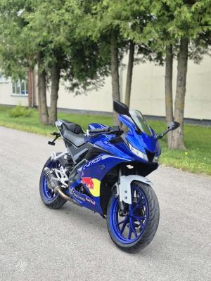 Blue Yamaha R 125 2020 in Prienai, with an engine capacity of 0.13 L and mileage of 24 thousand km for 3150 €, photo  on AUTOMOTO.COM.LV