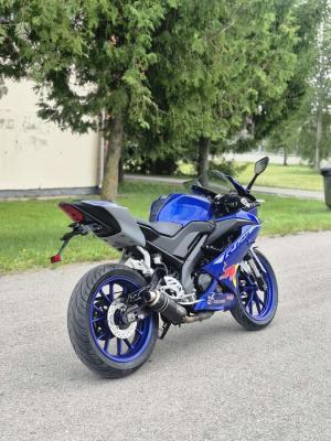 Blue Yamaha R 125 2020 in Prienai, with an engine capacity of 0.13 L and mileage of 24 thousand km for 3150 €, photo 4 on AUTOMOTO.COM.LV