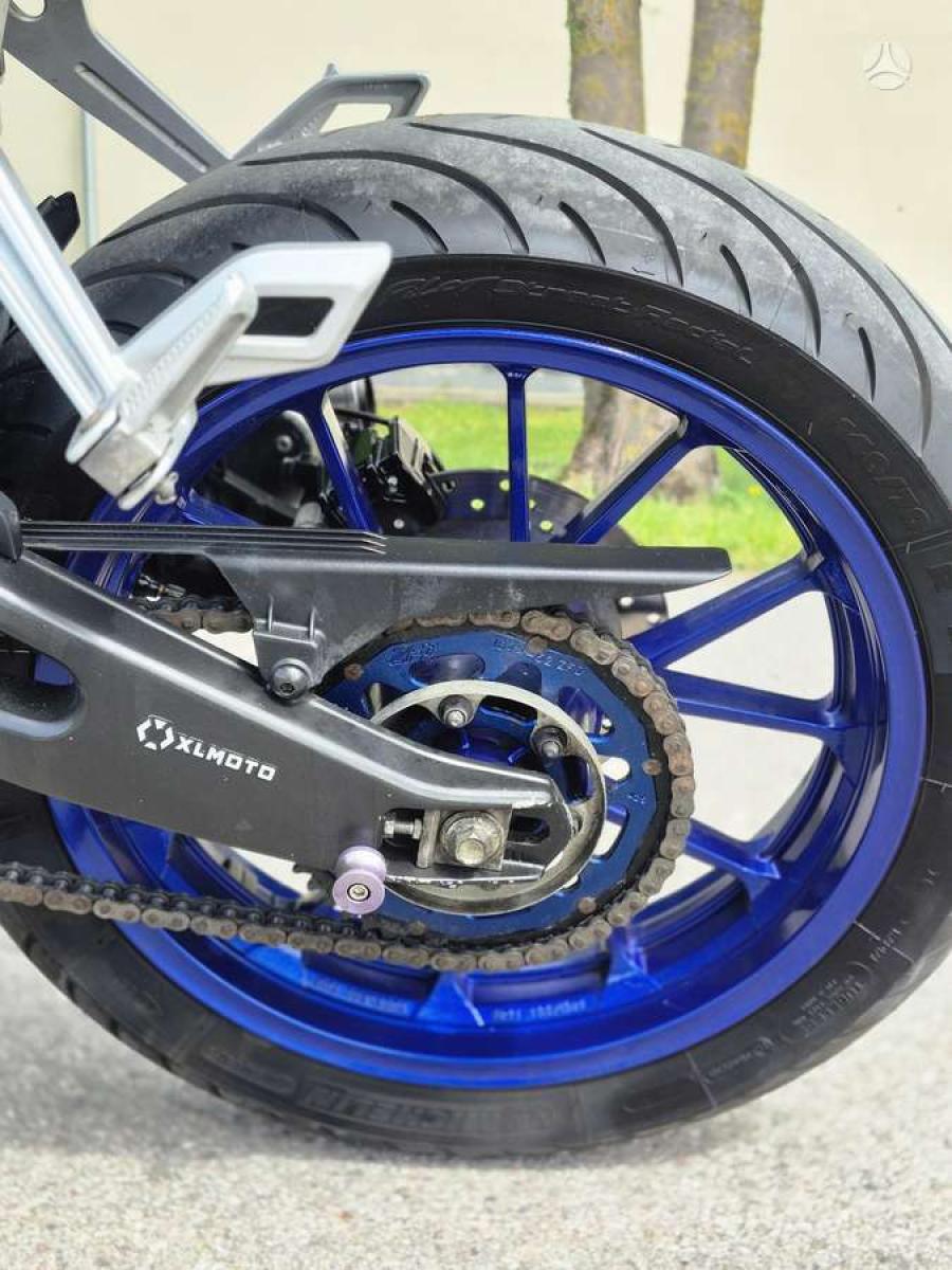 Blue Yamaha R 125 2020 in Prienai, with an engine capacity of 0.13 L and mileage of 24 thousand km for 3150 €, photo 19 on AUTOMOTO.COM.LV