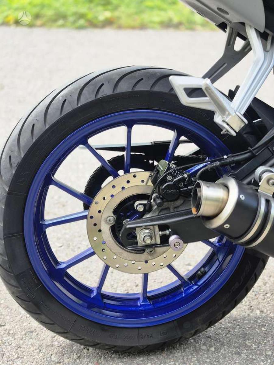 Blue Yamaha R 125 2020 in Prienai, with an engine capacity of 0.13 L and mileage of 24 thousand km for 3150 €, photo 20 on AUTOMOTO.COM.LV
