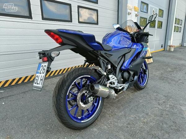 Blue Yamaha R 125 2024 in Klaipeda, with an engine capacity of 0.13 L and mileage of 6 thousand km for 4900 €, photo 8 on AUTOMOTO.COM.LV