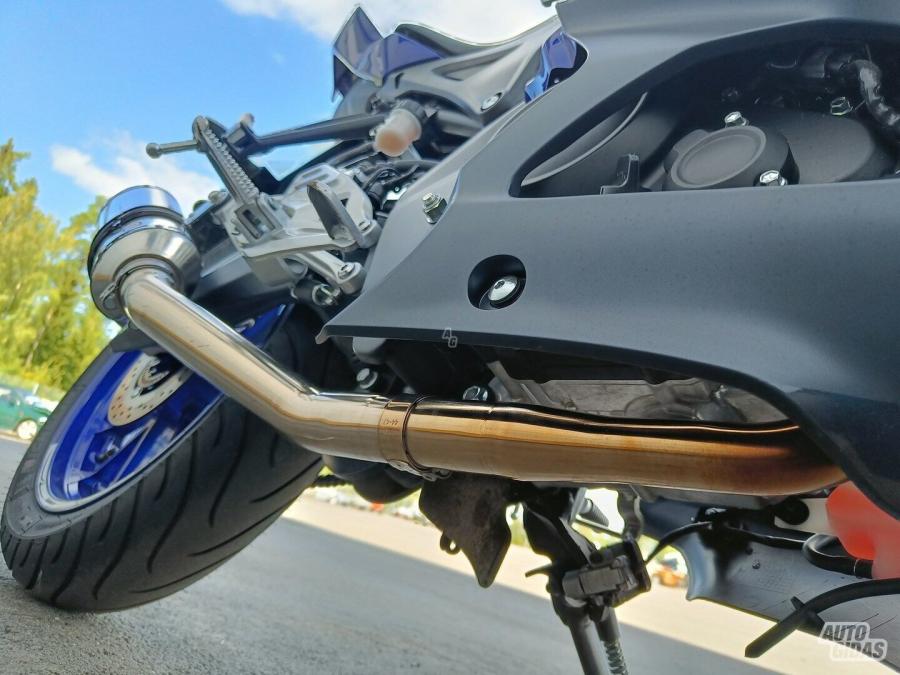 Blue Yamaha R 125 2024 in Klaipeda, with an engine capacity of 0.13 L and mileage of 6 thousand km for 4900 €, photo 24 on AUTOMOTO.COM.LV