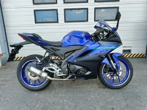 Blue Yamaha R 125 2024 in Klaipeda, with an engine capacity of 0.13 L and mileage of 6 thousand km for 4900 €, photo 1 on AUTOMOTO.COM.LV