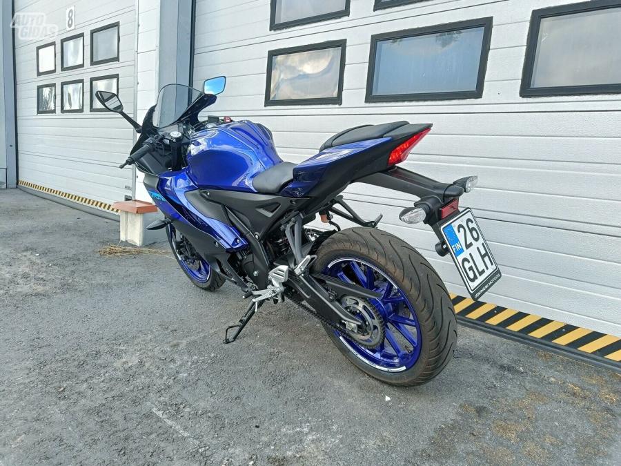 Blue Yamaha R 125 2024 in Klaipeda, with an engine capacity of 0.13 L and mileage of 6 thousand km for 4900 €, photo 7 on AUTOMOTO.COM.LV