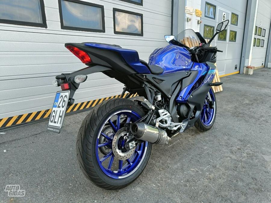 Blue Yamaha R 125 2024 in Klaipeda, with an engine capacity of 0.13 L and mileage of 6 thousand km for 4900 €, photo 9 on AUTOMOTO.COM.LV