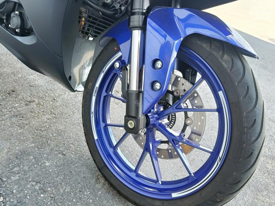 Blue Yamaha R 125 2024 in Klaipeda, with an engine capacity of 0.13 L and mileage of 6 thousand km for 4900 €, photo 23 on AUTOMOTO.COM.LV