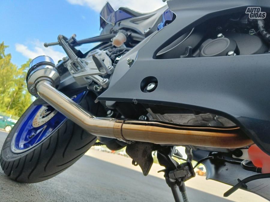 Blue Yamaha R 125 2024 in Klaipeda, with an engine capacity of 0.13 L and mileage of 6 thousand km for 4900 €, photo 24 on AUTOMOTO.COM.LV