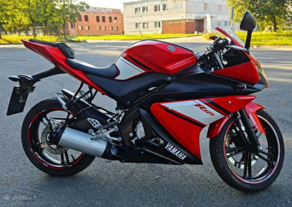 Red Yamaha R 125 2009 in Alytus, with an engine capacity of 0.13 L and mileage of 20 thousand km for 2050 €, photo 9 on AUTOMOTO.COM.LV