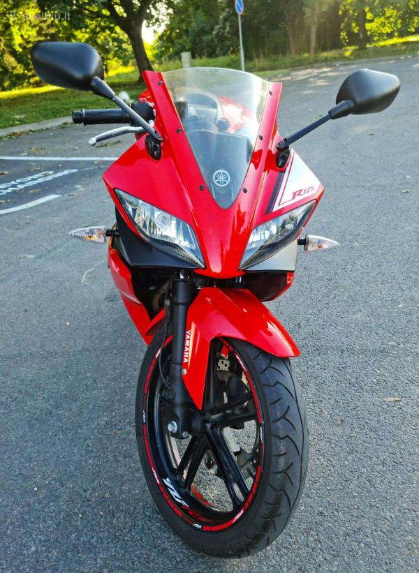 Red Yamaha R 125 2009 in Alytus, with an engine capacity of 0.13 L and mileage of 20 thousand km for 2050 €, photo 11 on AUTOMOTO.COM.LV