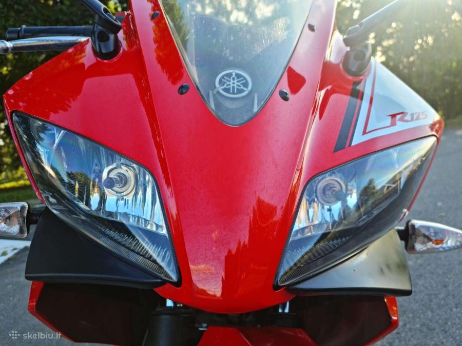 Красный Ямаха R 125 2009 в Алитус, объемом двигателя 0.13 л и пробегом 20 тыс. км за 2050 €, фото 12 на AUTOMOTO.COM.LV