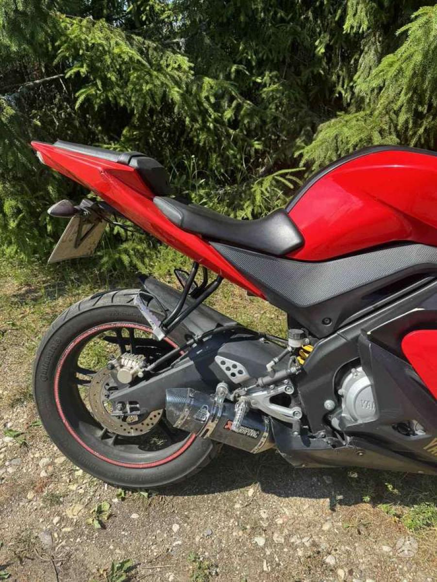 Красный Ямаха R 125 2010 в Утена, объемом двигателя 0.13 л и пробегом 50 тыс. км за 1850 €, фото 6 на AUTOMOTO.COM.LV
