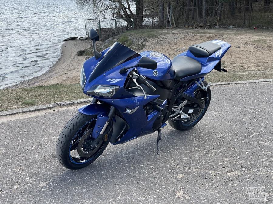 Zils Yamaha R1 2002 Kauņa, ar dzinēja tilpumu 1.00 L un nobraukumu 33 tūkst. km par 3399 €, foto 19 vietnē AUTOMOTO.COM.LV